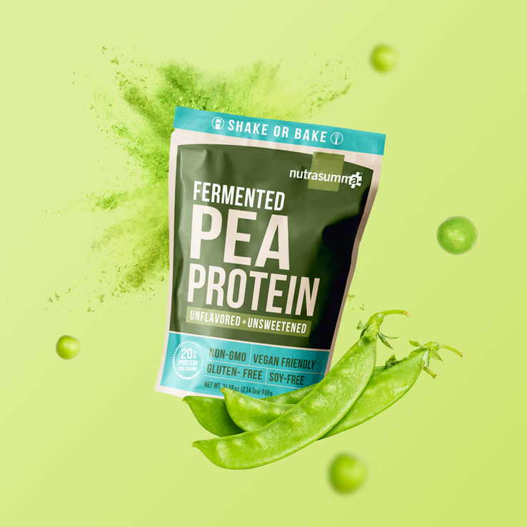 Fermented Pea Protein 2.14 lb Pouch - Unflavored & Unsweetened – Nutrasumma